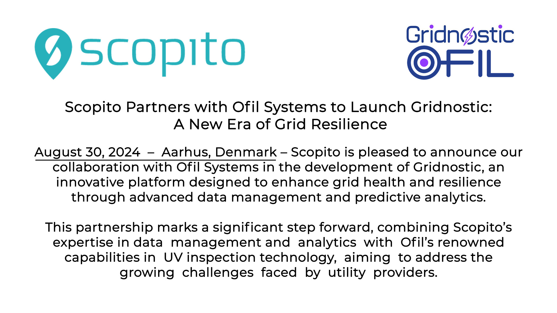 Scopito Partners with Ofil Systems to Launch Gridnostic • Scopito